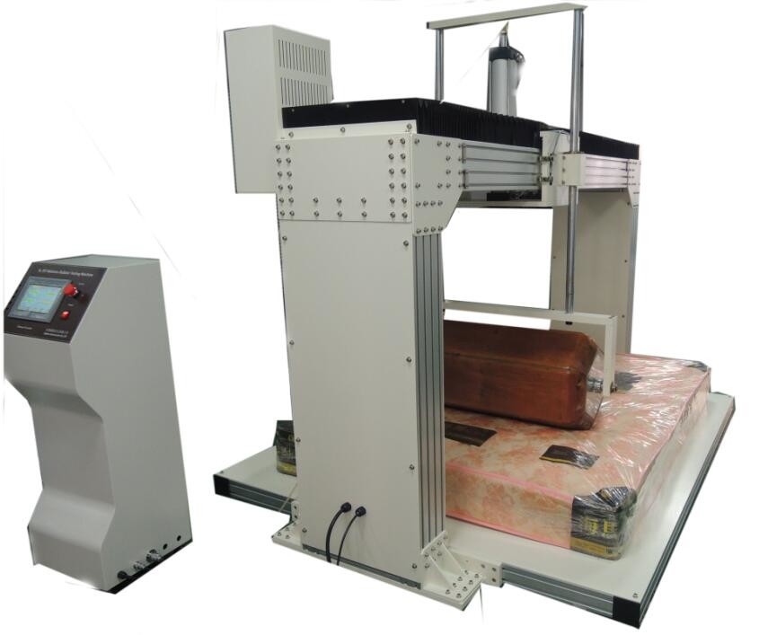 เครื่องทดสอบที่นอนสปริงแบบกล่องภายใน ASTM F1566 พร้อมตัวกระตุ้นเซอร์โว