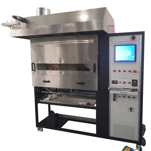 ASTM E648 เครื่องทดสอบความไวไฟวัสดุก่อสร้างอุปกรณ์แผงพื้น Radiant